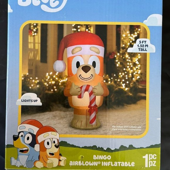 Gemmy | Holiday | 5 Gemmy Bluey Bingo Airblown Yard Inflatable Lights ...